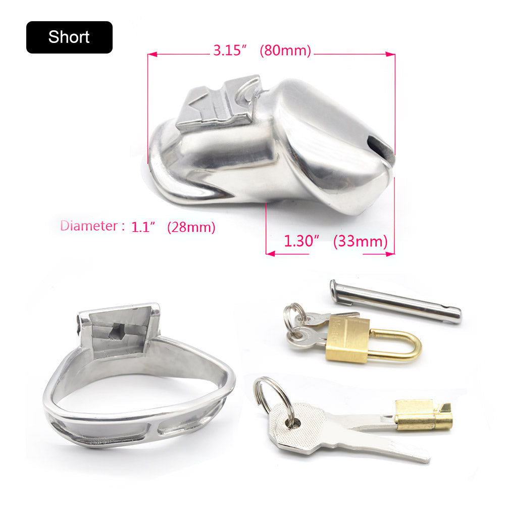 Stainless Steel Chastity Lock – MyCockLock